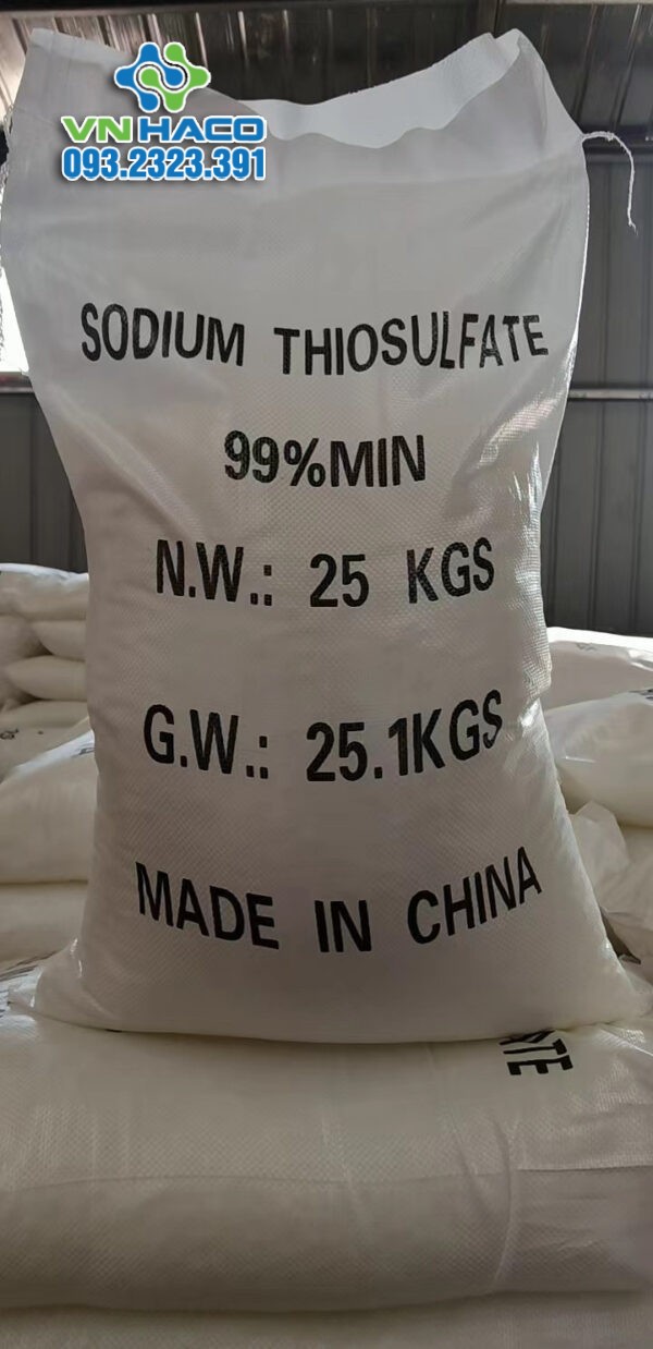 Sodium Thiosulfate Na2S2O3.5H2O 99%, Trung Quốc, 25kg/bao - HacoChem ...
